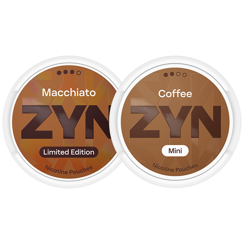 ZYN Mixpaket Slim Macchiato & Mini Moist Coffee | Swedish Match